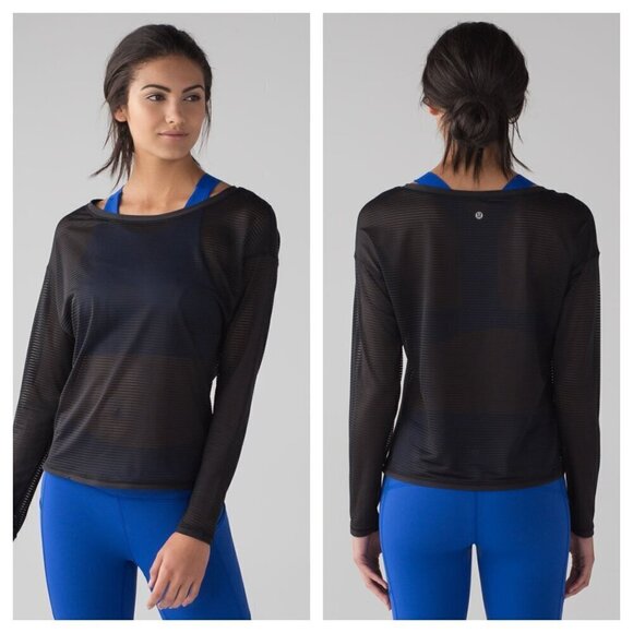 lululemon athletica | Tops | Lululemon Lean In Long Sleeve Top Running ...